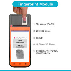 China HFSecurity FP09 Android NFC Thermal Printer NFC Terminal FBI Certified Fingerprint Smartphone supplier