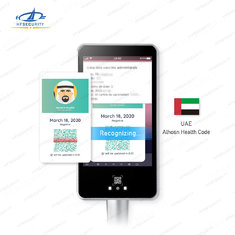 China HF80C UAE Verificy C19 Health Code Scan Device Face Recognition  Health Code Scan Device supplier