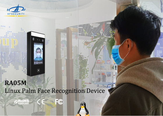 HFSecurity  RA05M Linux Palm Face Recognition Time Attendance Scanner Device supplier