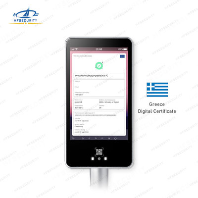 HF80C Greece Verificy C19 Health Code Scan Device Face Recognition  Health Code Scan Device supplier